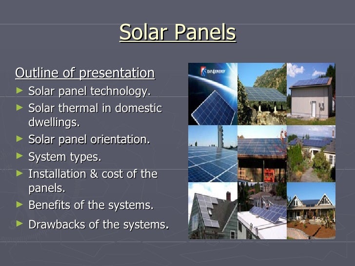 Presentation solar panels martin