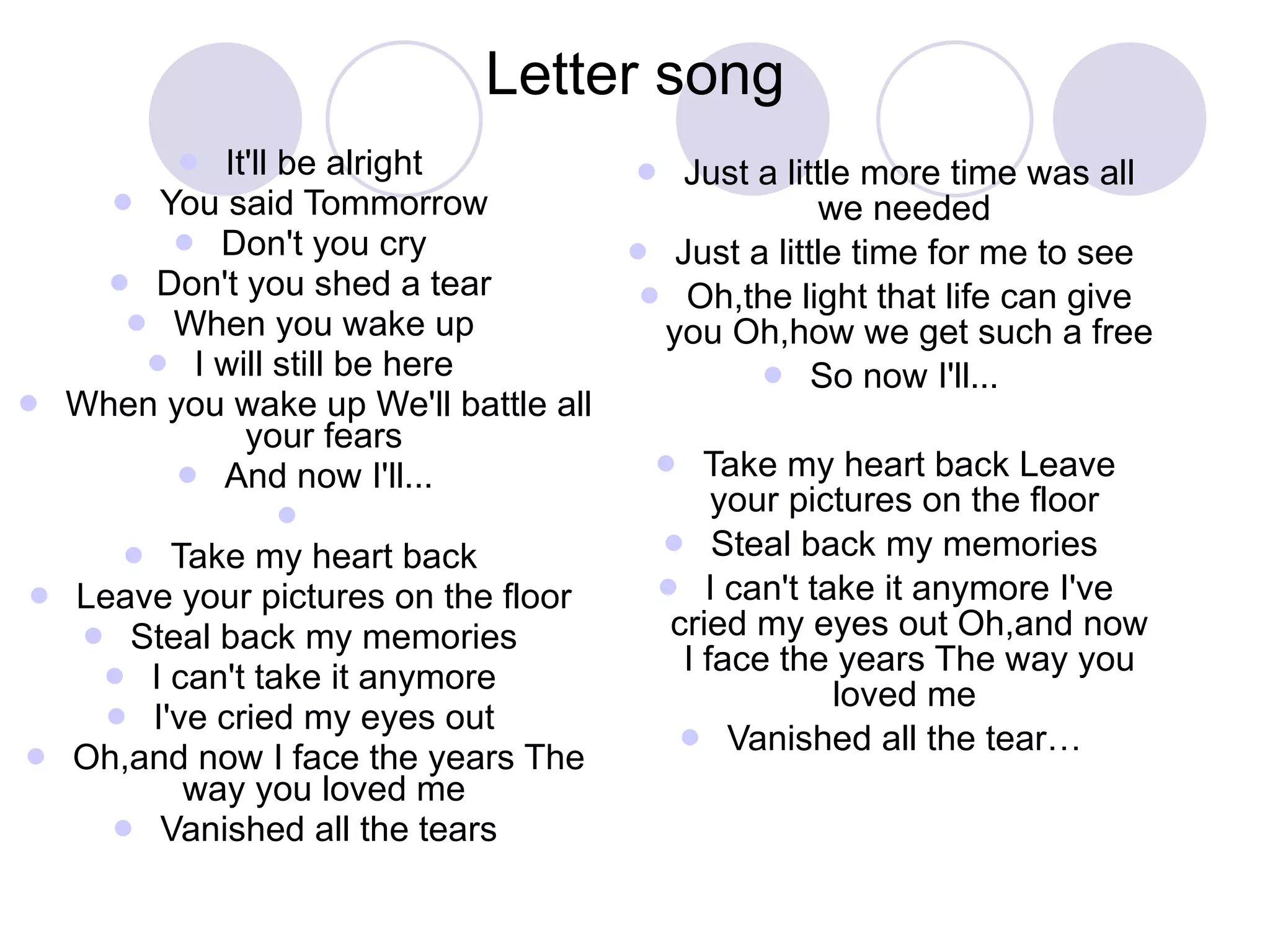 Presentation song | PPT