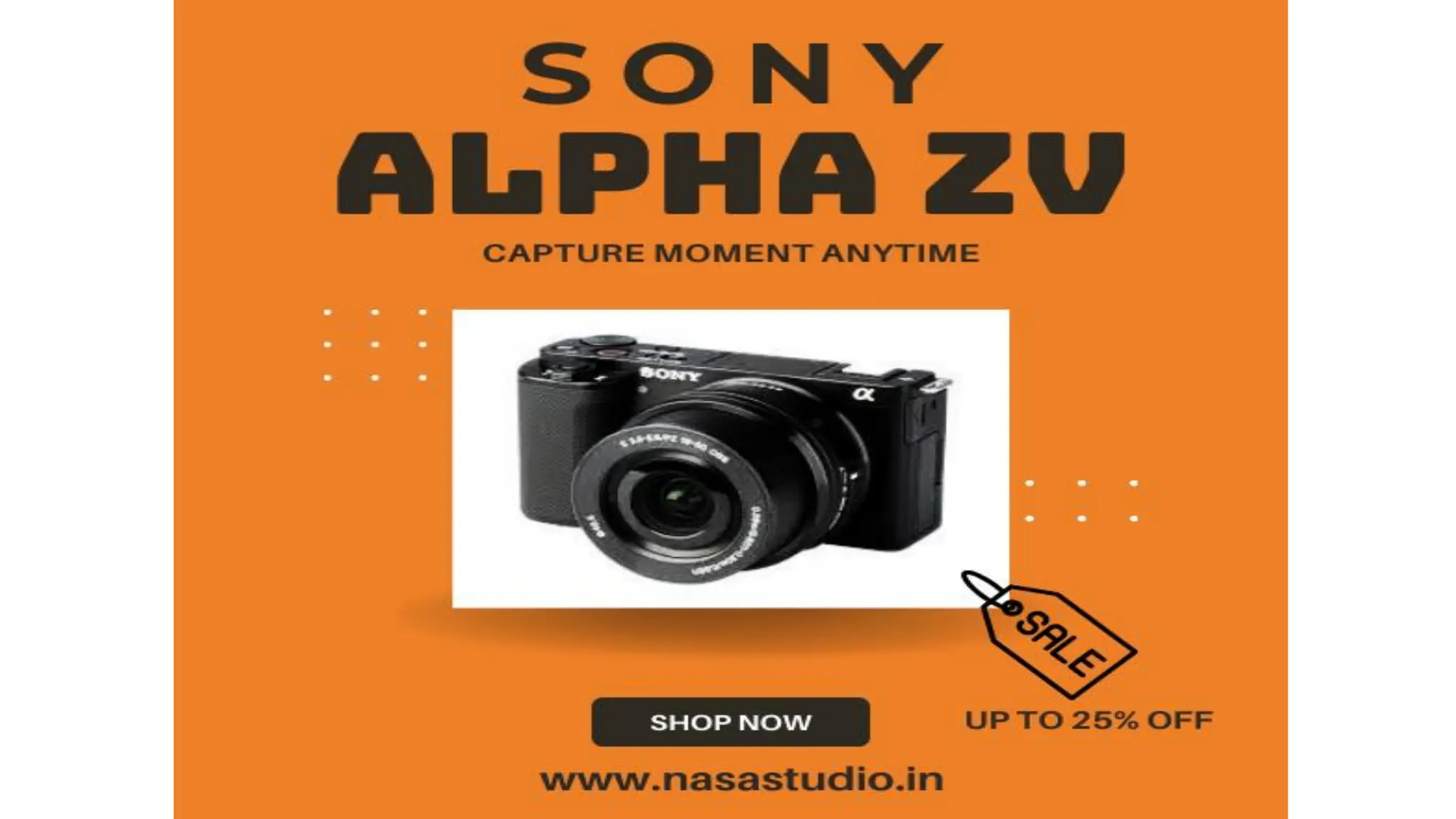 SONY ALPHA zv-e10 Camera with wide lens presentation | PPT