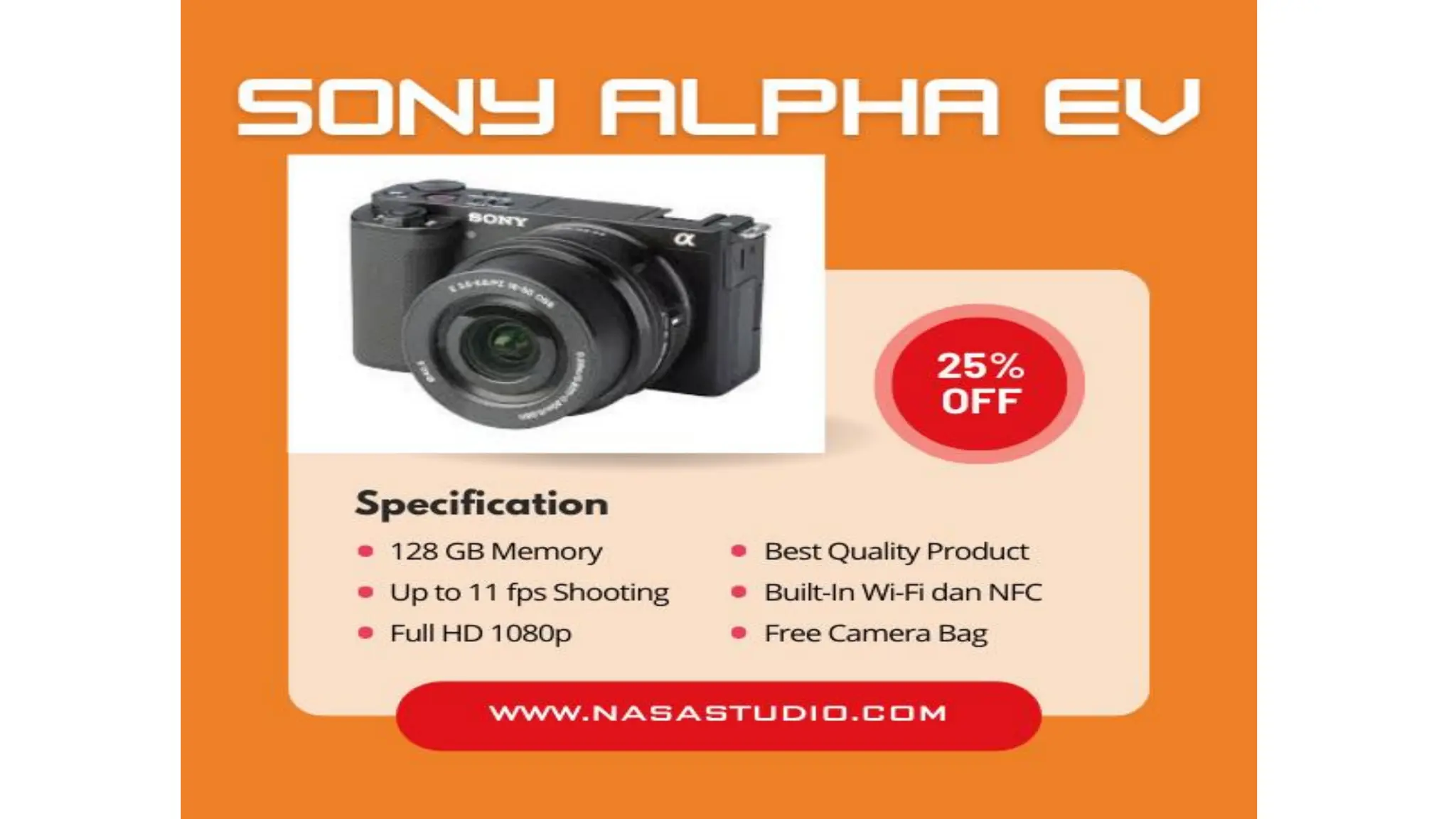 SONY ALPHA zv-e10 Camera with wide lens presentation | PPT