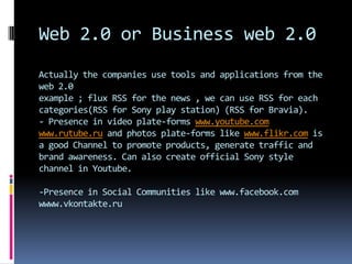 Presentation Sony Style | PPT