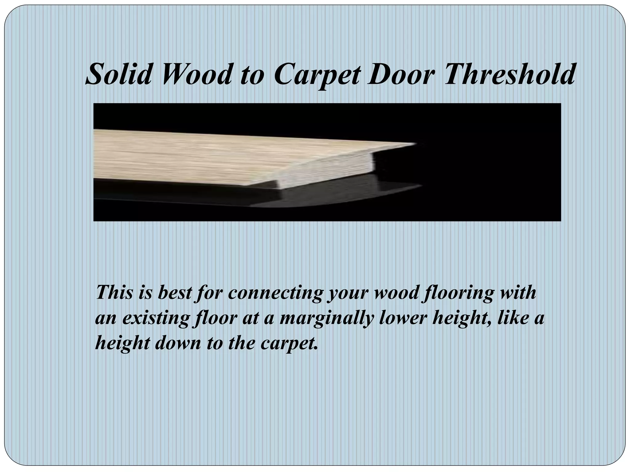 Oak Door Thresholds | PPT | Free Download