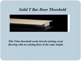Oak Door Thresholds | PPT