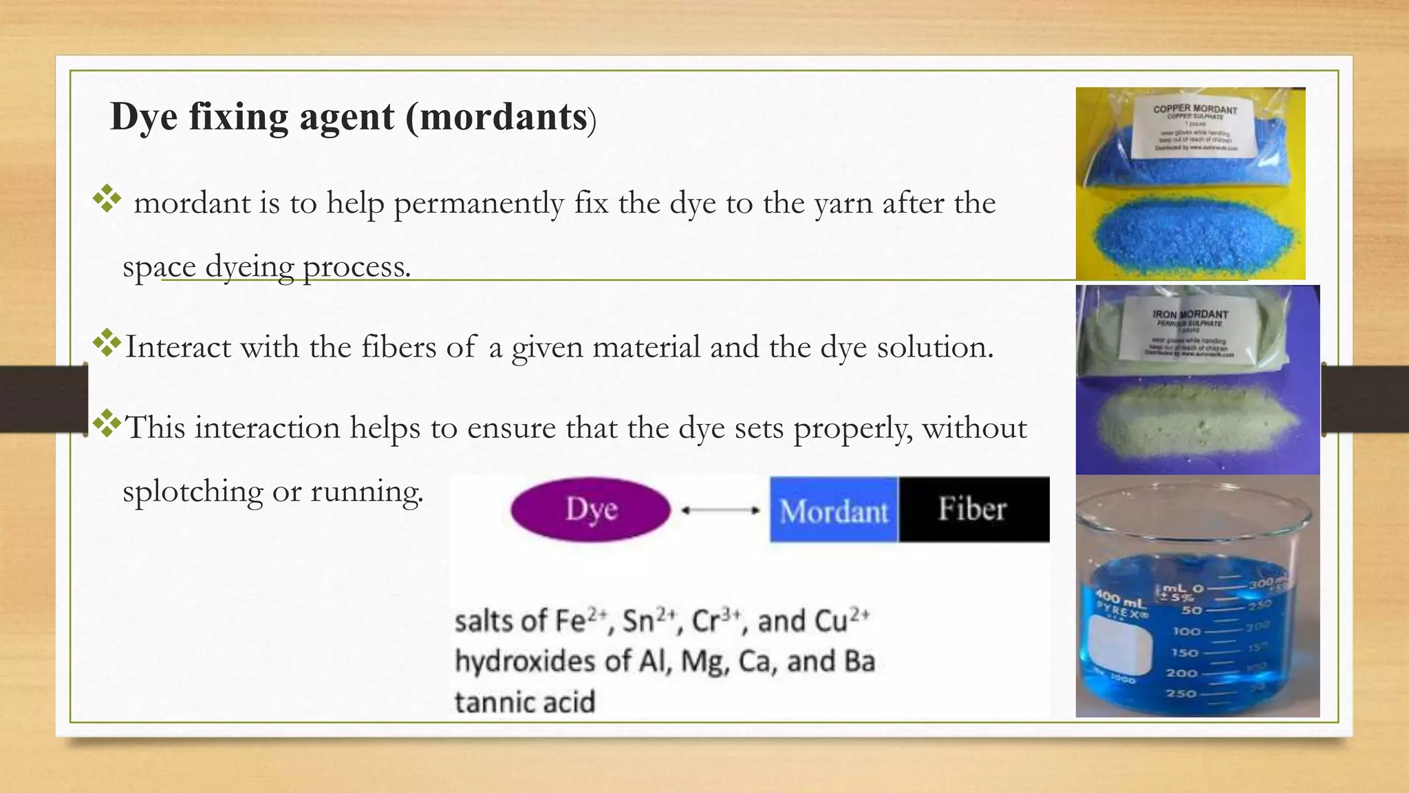Presentation space dyeing | PPTX