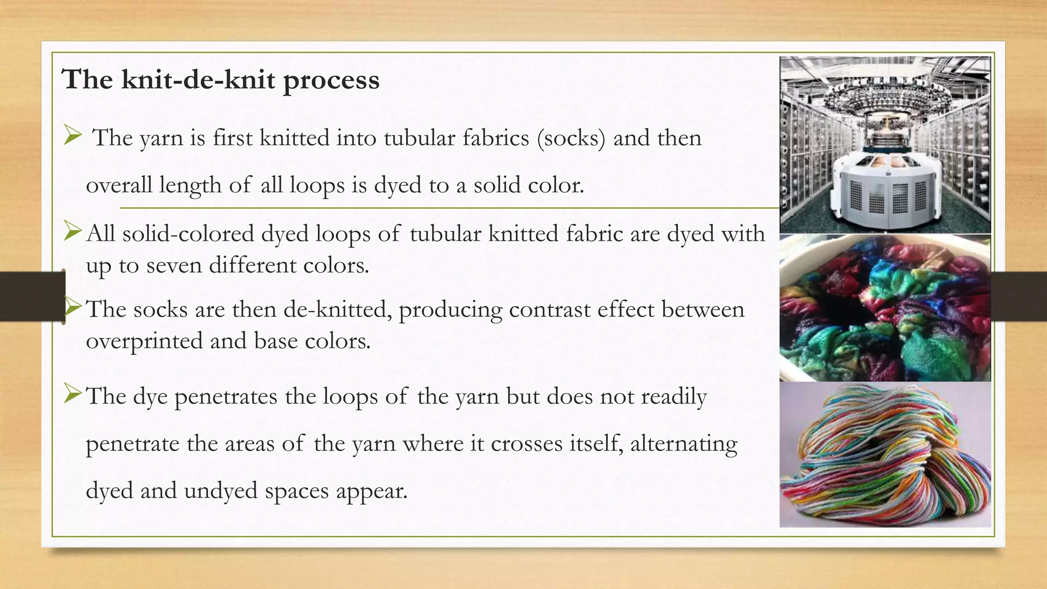 Presentation space dyeing | PPTX