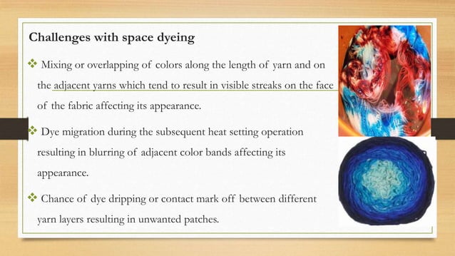 Presentation space dyeing | PPTX