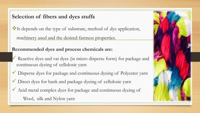 Presentation space dyeing | PPTX