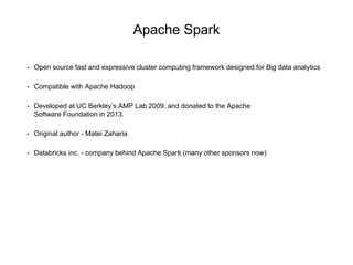 Apache Spark in Industry | PPT
