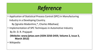 Statistical process control | PPTX