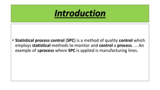 Statistical process control | PPTX
