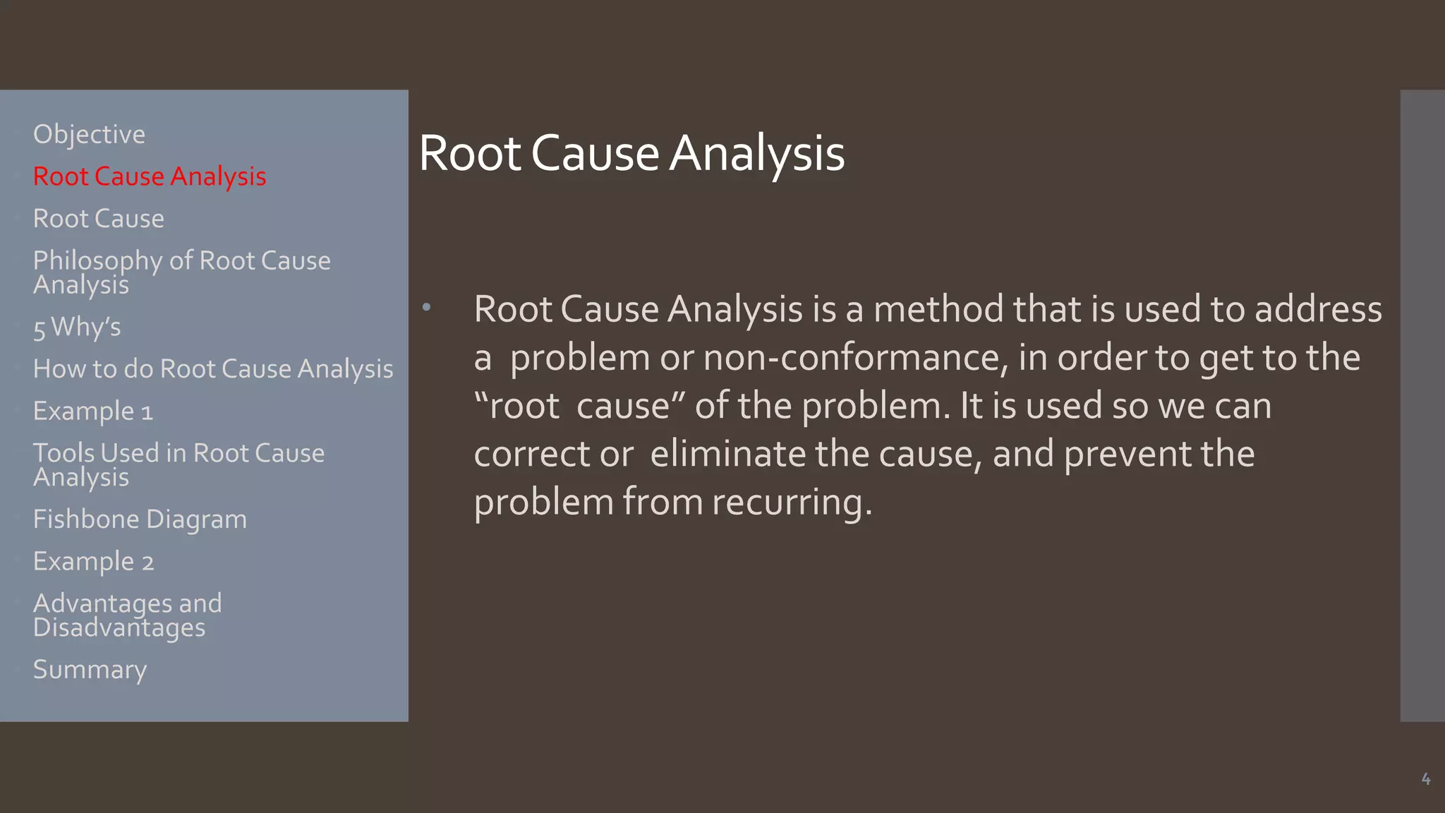 Root Cause Analysis | PPTX