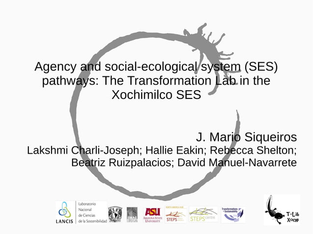 Agency and social-ecological system (SES) pathways: the Transformation ...