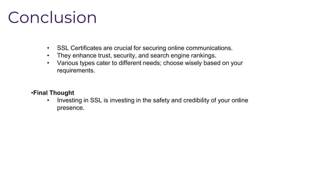 Secure Socket Layer Ssl Certificatepptx