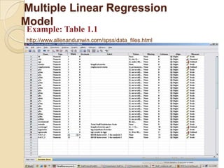 Multiple Linear Regression | PPTX