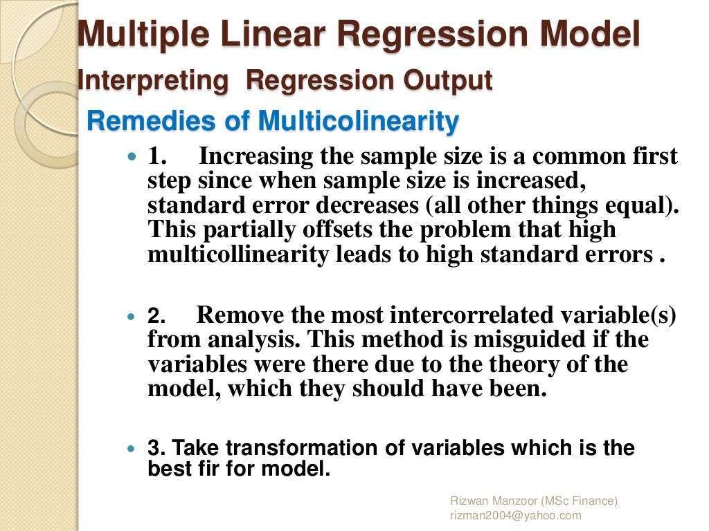 Multiple Linear Regression