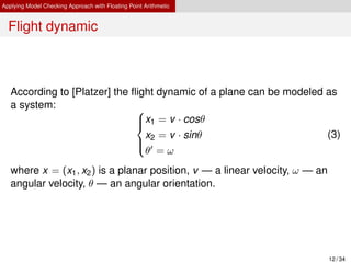 Applying Model Checking Approach with Floating Point Arithmetic for Verification of Air ...