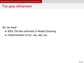 Applying Model Checking Approach with Floating Point Arithmetic for Verification of Air ...