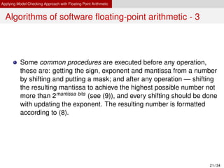 Applying Model Checking Approach with Floating Point Arithmetic for Verification of Air ...