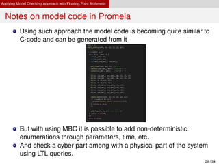 Applying Model Checking Approach with Floating Point Arithmetic for Verification of Air ...