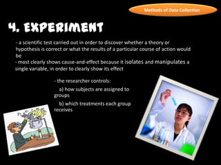 Methods of Data Collection in Statistics | PPTX