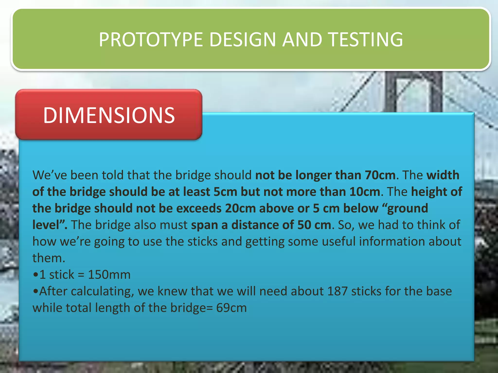 Bridge Design Presentation, Mechanics Statics | PPTX