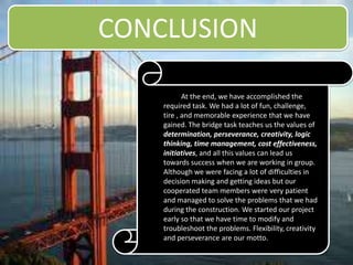 Bridge Design Presentation, Mechanics Statics | PPTX