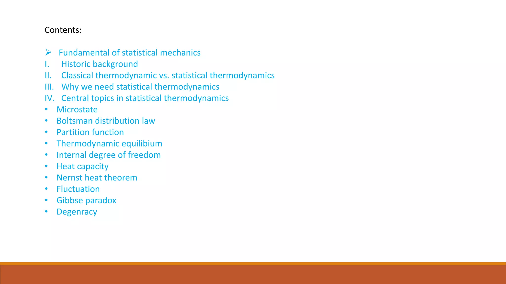 STATISTICAL THRMODYNAMIC QUANTUM | PPTX