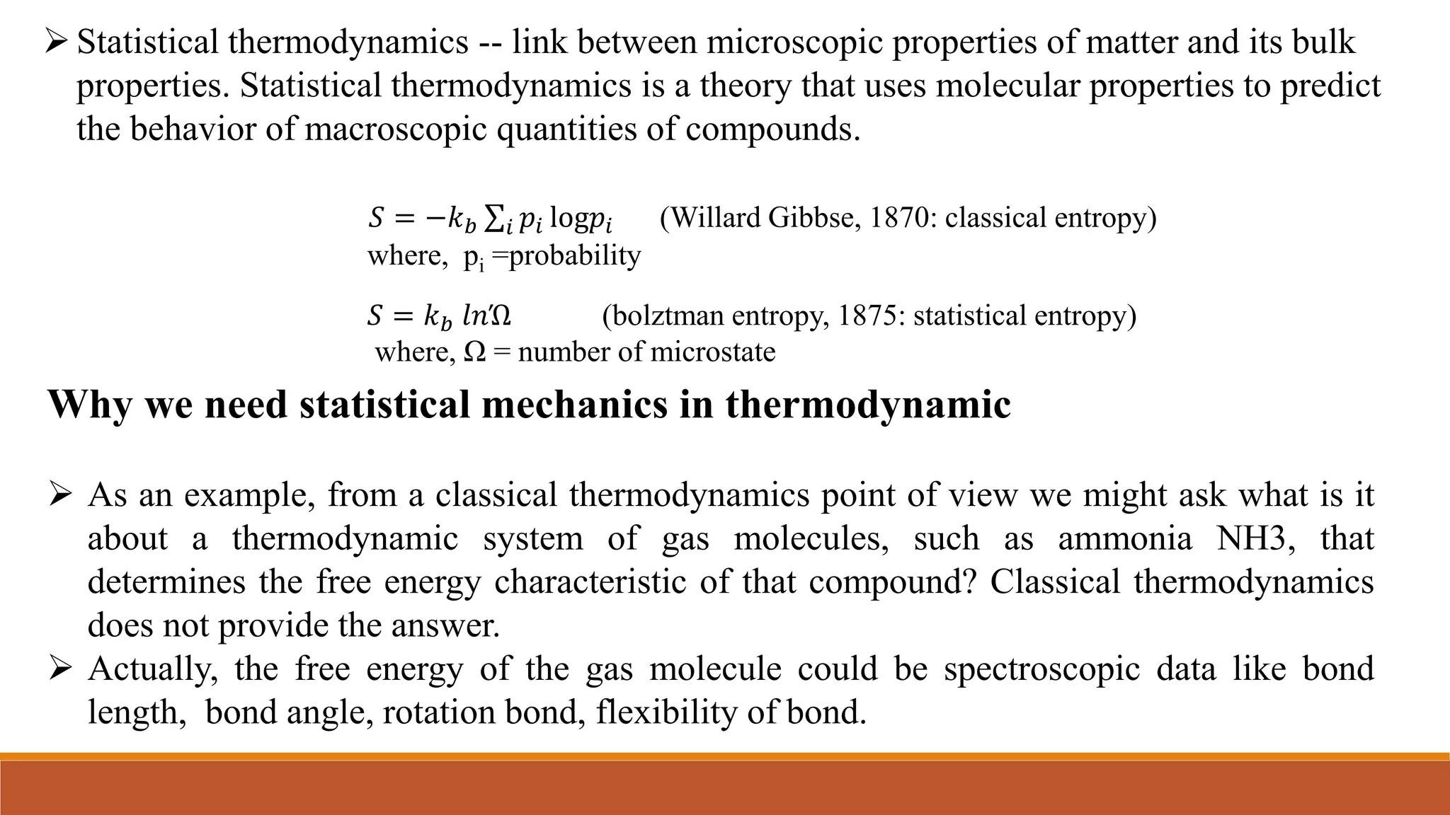 STATISTICAL THRMODYNAMIC QUANTUM | PPTX