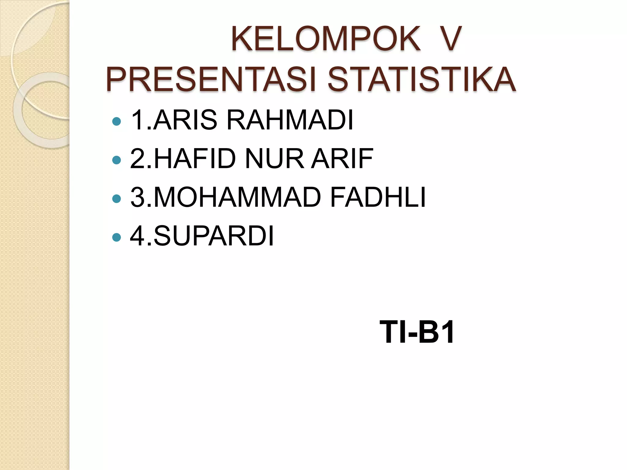 Presentasi statistika | PPTX