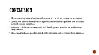 Lithium ion Battery degradation in electric and hybrid electric ...