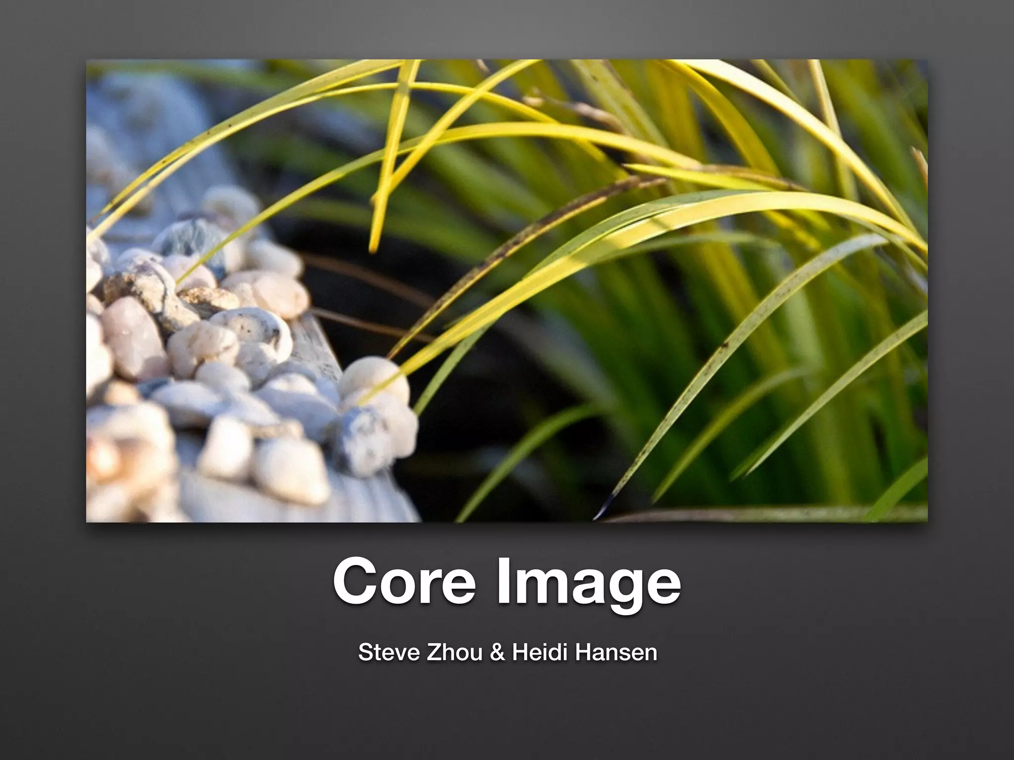 What's a Core Image? An Image-Processing Framework on iOS and OS X | PPT