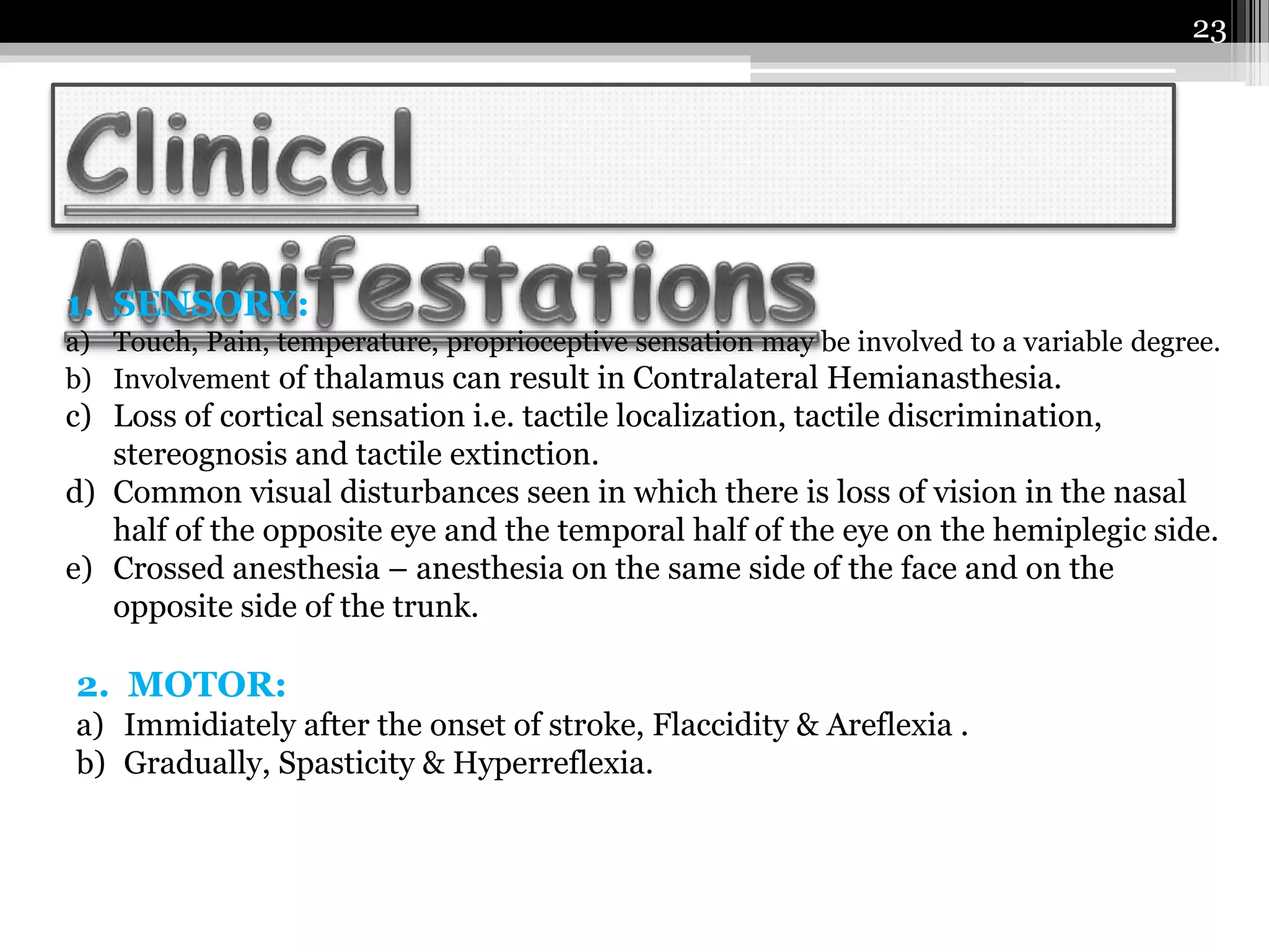 an overview of Stroke a cardiovascular accident ( a neurological ...