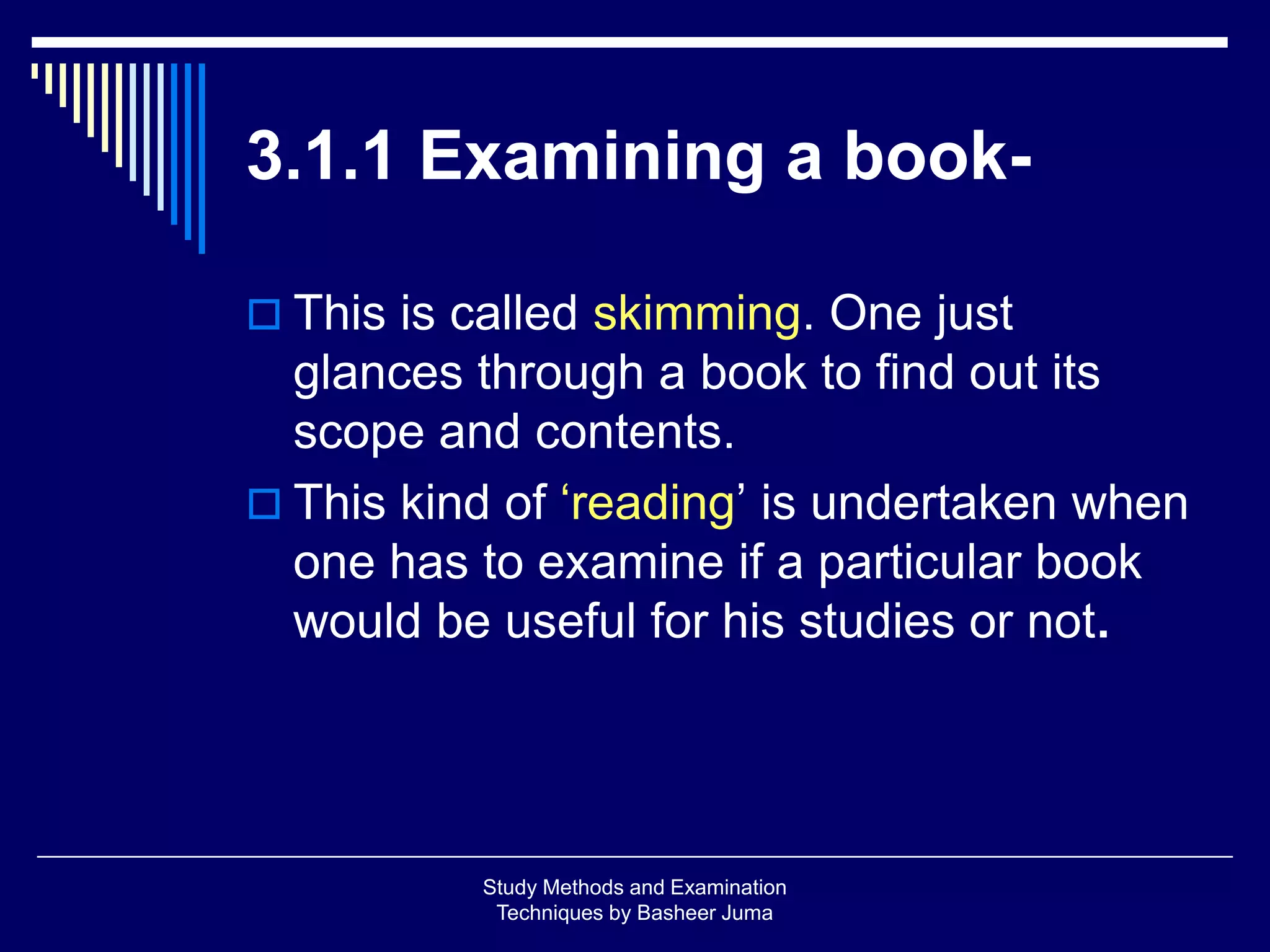 Presentation study methods and examination techniques 2014 | PPT ...