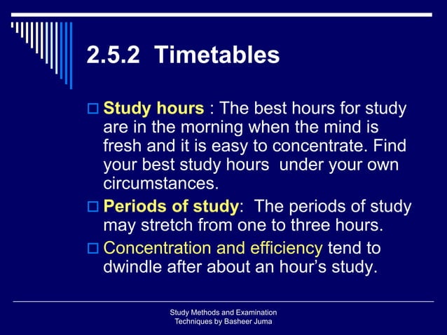 Presentation study methods and examination techniques 2014 | PPT ...