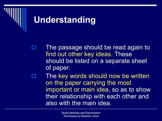 Presentation study methods and examination techniques 2014 | PPT ...