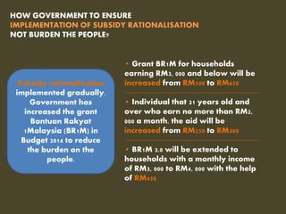 Subsidy in Malaysia | PPT