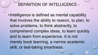 intelligece | PPT