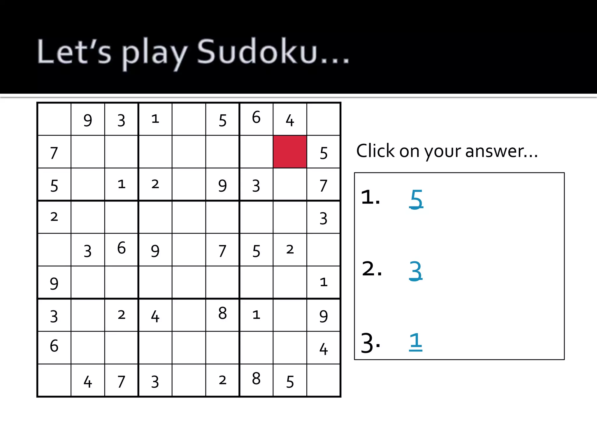 Presentation- How To Sudoku | PPTX