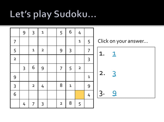 Presentation- How To Sudoku | PPTX