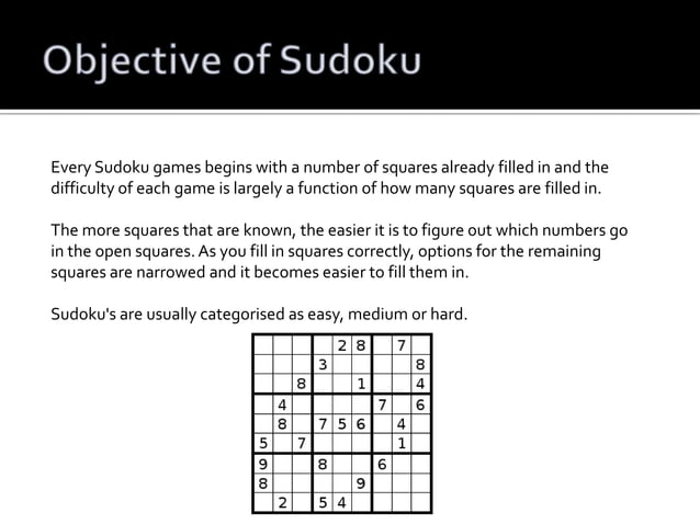 Presentation- How To Sudoku | PPTX