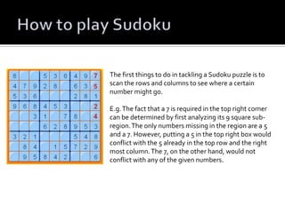 Presentation- How To Sudoku | PPTX