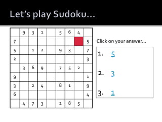 Presentation- How To Sudoku | PPTX