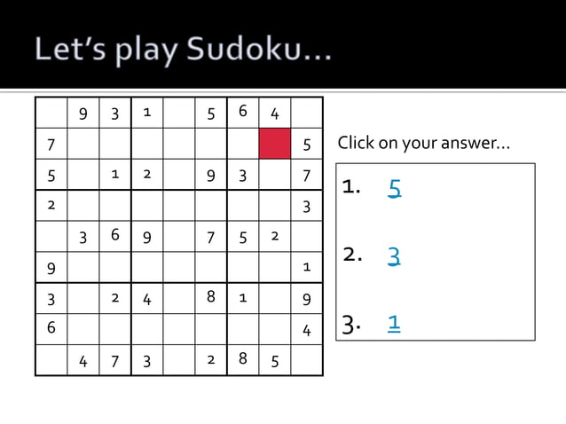 Presentation- How To Sudoku | PPT
