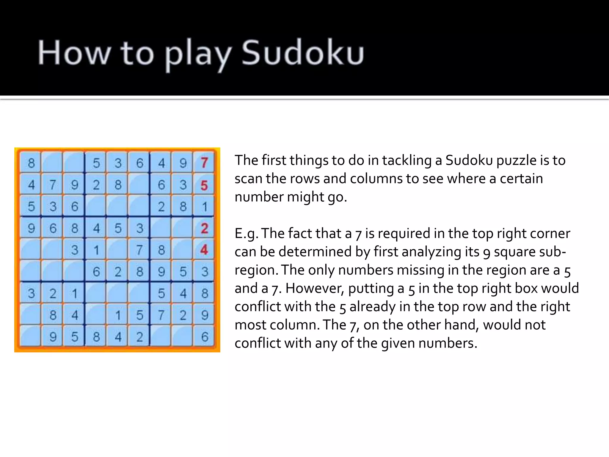 Presentation Sudoku Assignment Ppt 