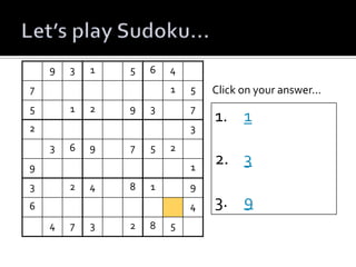 Presentation - Sudoku Assignment | PPTX