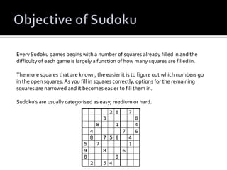Presentation - Sudoku Assignment | PPTX