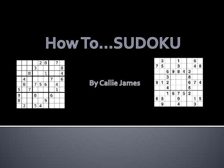 Presentation - Sudoku Assignment Presentation - Sudoku Assignment
