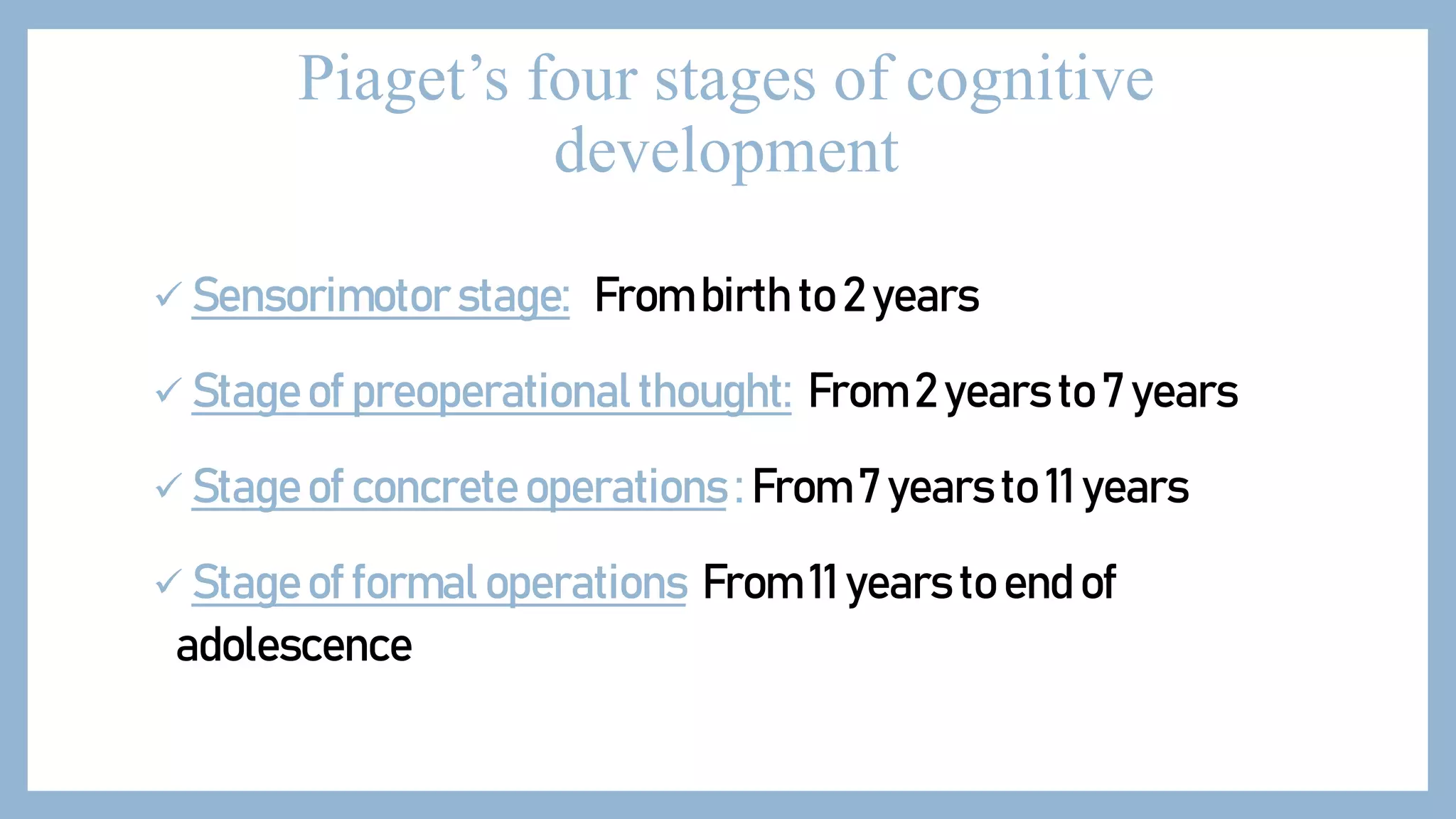 COGNITIVE DEVELOPMENT THEORY BY JEAN PIAGET | PPTX