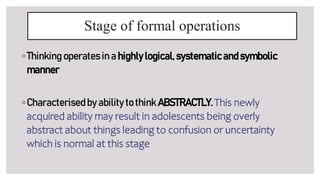 COGNITIVE DEVELOPMENT THEORY BY JEAN PIAGET | PPTX