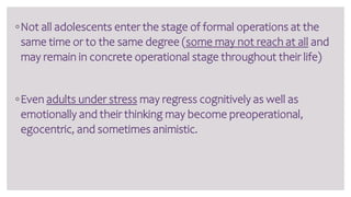 COGNITIVE DEVELOPMENT THEORY BY JEAN PIAGET | PPTX